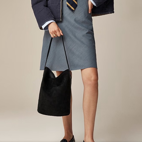 J. Crew | Bags | Nwt Jcrew Berkeley Bucket Bag In Leather And Suede ...